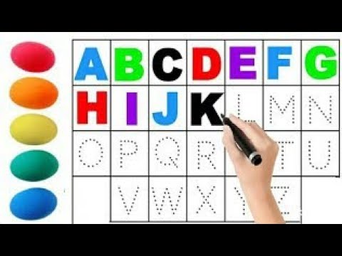 Teaching alphabets to beginners using lines and curve | abc for ...