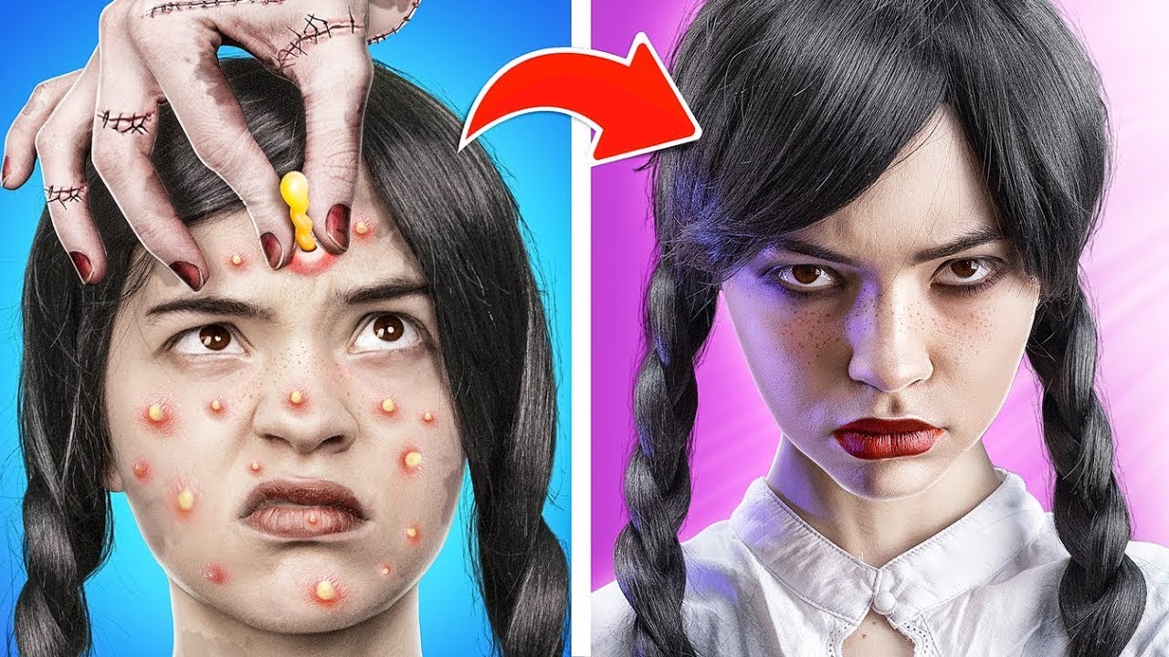 Miercuri Addams! De la tocilar la popular! - YouTube