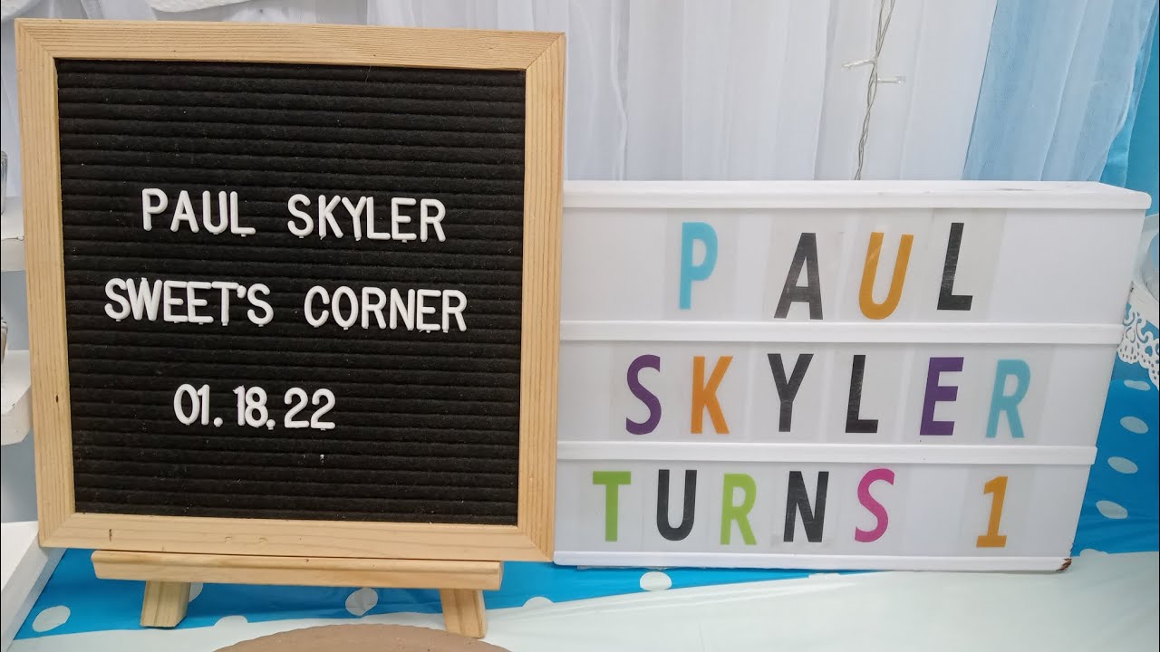 Happy 1st Birthday Paul Skyler! - YouTube