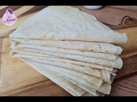 Yufka Blätter selber backen Ihr braucht nur Mehl Salz und Wasser I Ihr werdet keine mehr kaufen