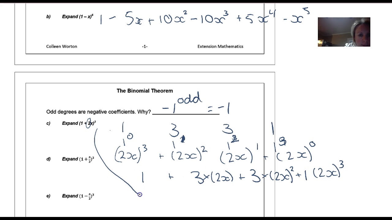 binomial expansion cubic - YouTube
