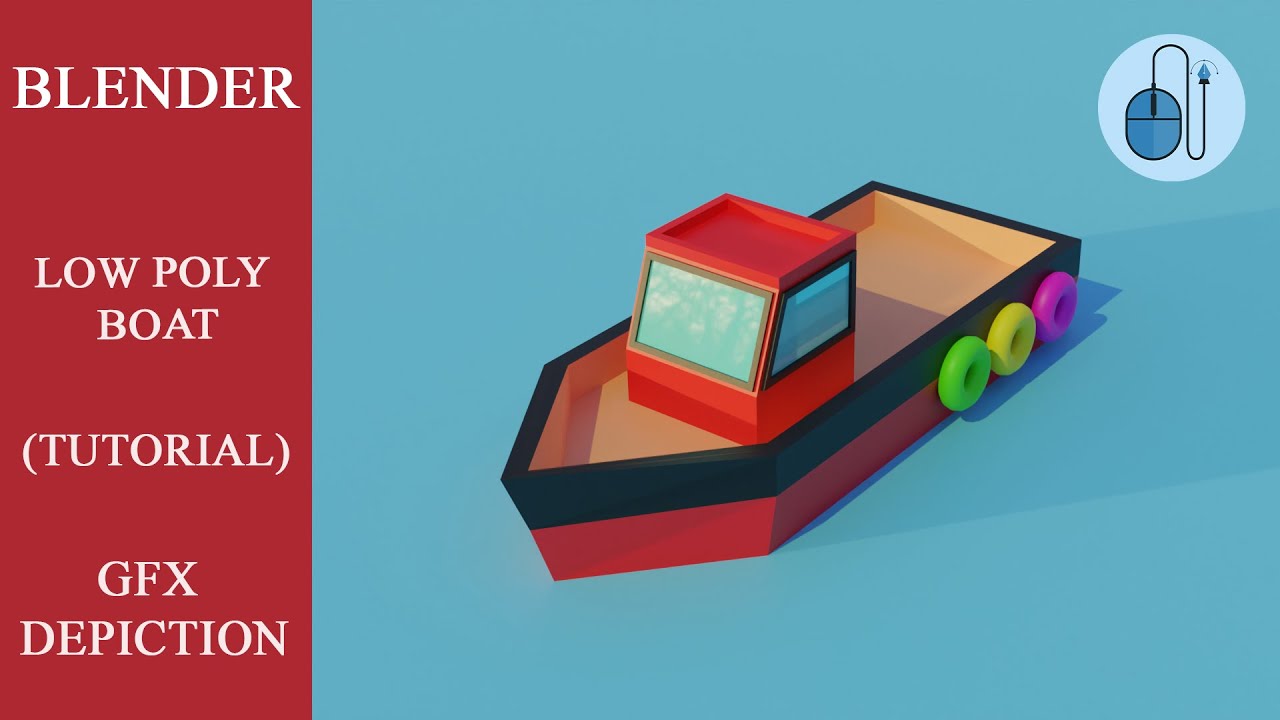 Low Poly Boat | Bender 3D - YouTube