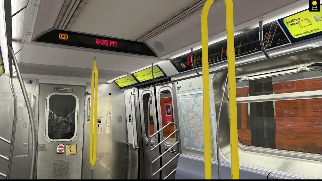 OpenBVE R160B Siemens (Q) Via Sea Beach To Coney Island - YouTube