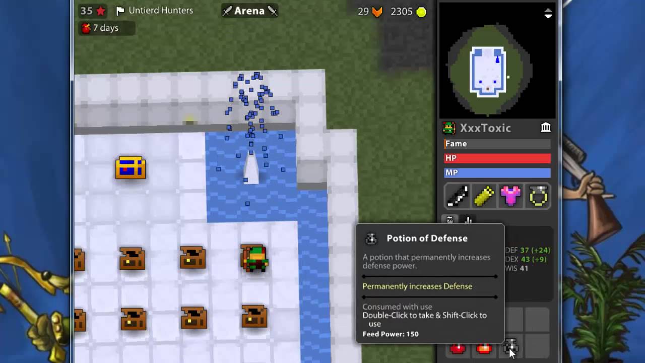 RotMG - Drinking 7 Vaults Full of Potions [HD] - YouTube