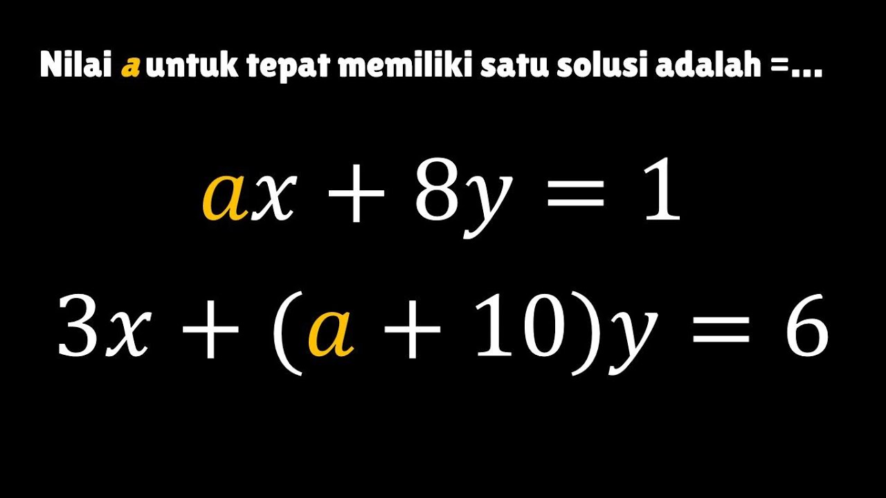 Banyak Orang Terjebak! Linear Equation. Road to Math Olympiad. Hardest ...