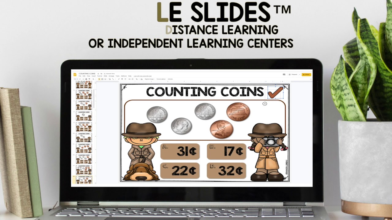 Counting coins up to 40 cents using Google Slides - YouTube