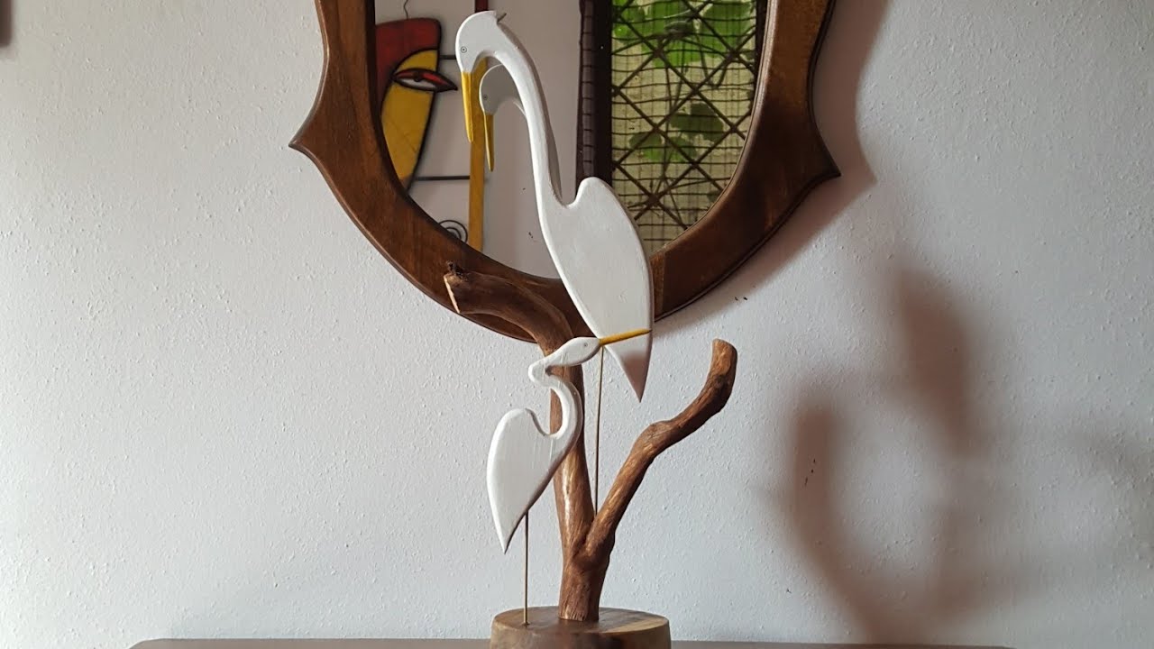 Garzas de madera y metal - YouTube