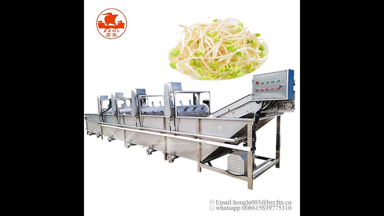 mung bean washer operation video - YouTube