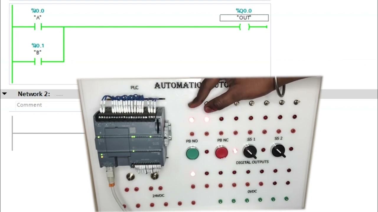 PLC Ladder Programming for Logic Gates OR, AND, NOT | TIA PORTAL ...