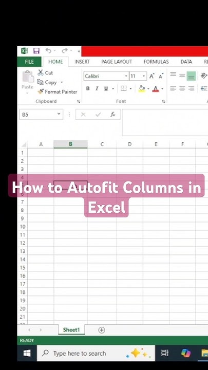 How To Autofit Columns In Excel - YouTube