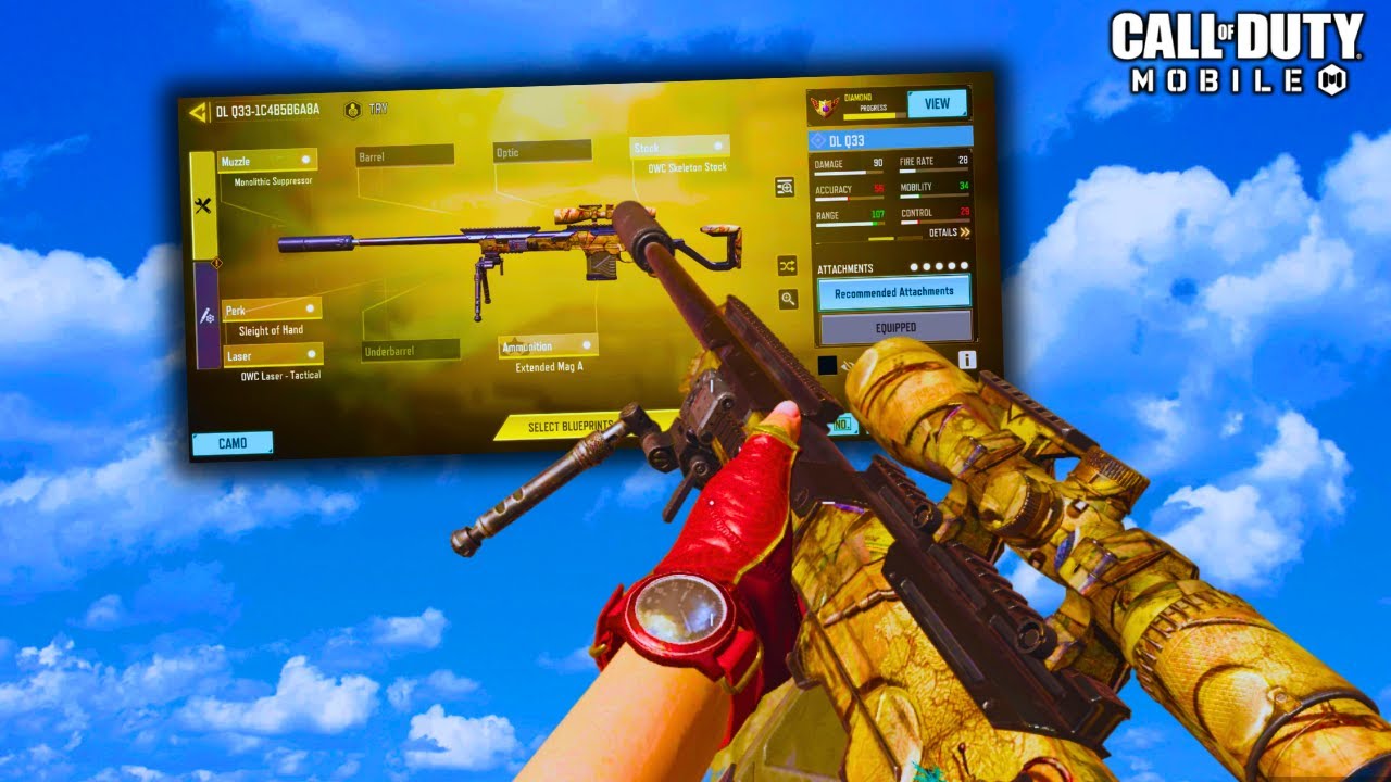 DLQ-33 maps sniper with three finger claw HUD Setting and Sensitivity ...