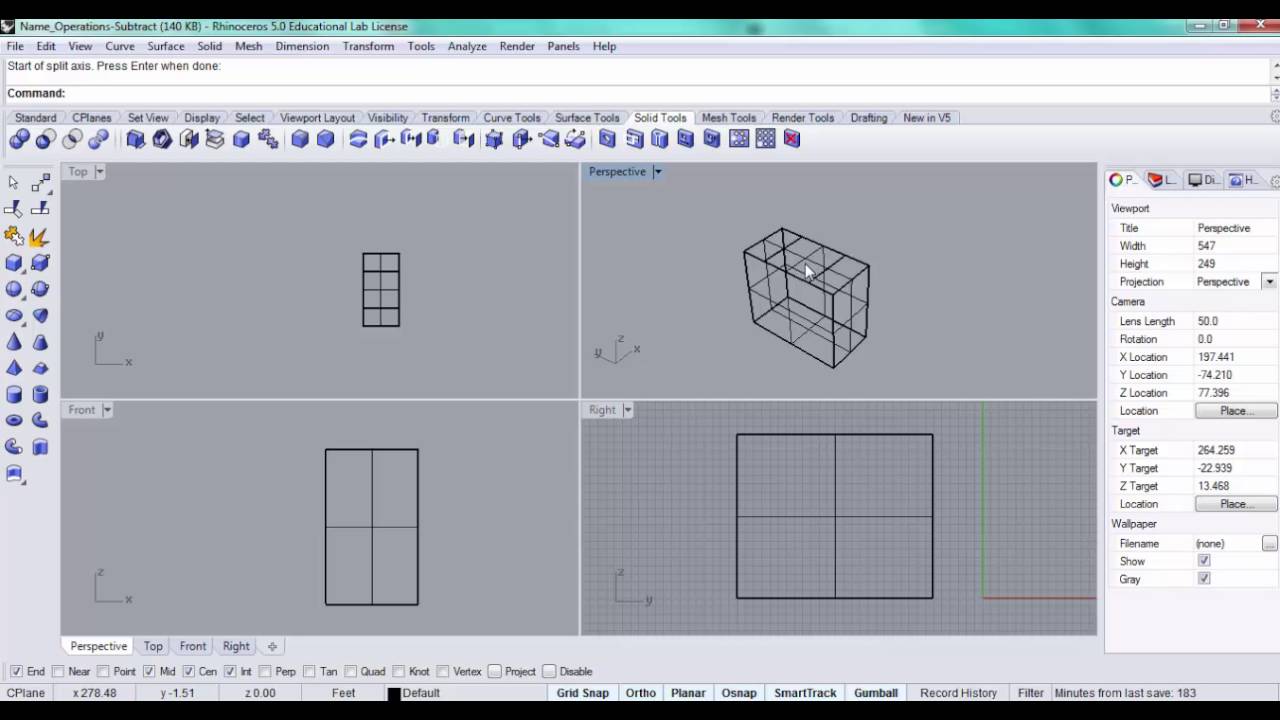 Notch - Folded Planes in Rhino - YouTube