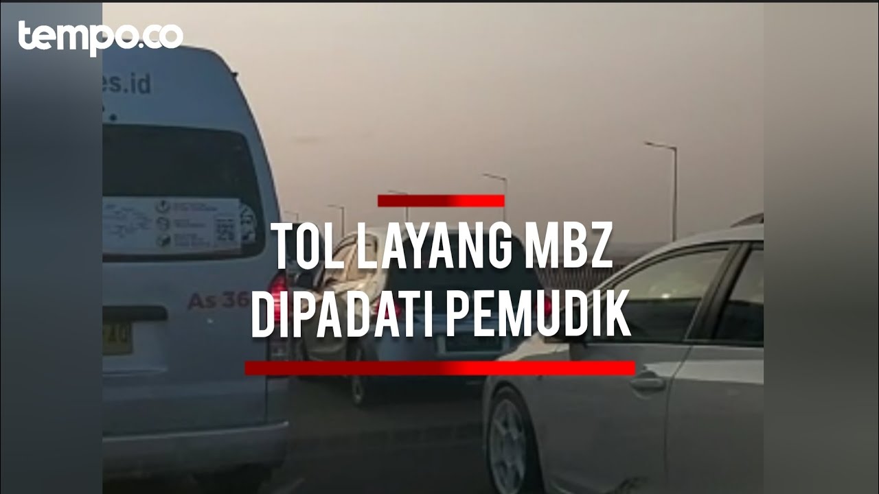 Mudik 2023: Tol Layang MBZ Dipadati Pemudik, Kecelakaan di KM 67 Buat Macet Panjang - YouTube