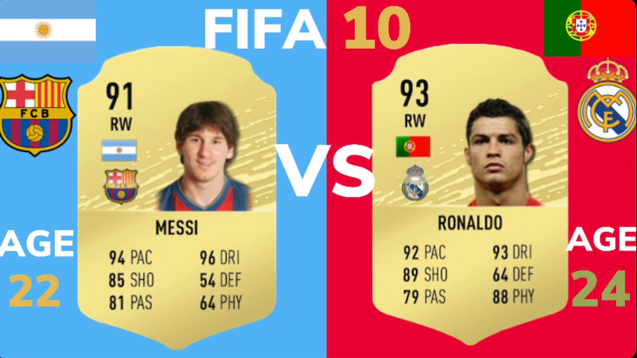 MESSI VS RONALDO FIFA EVOLUTION!! | FIFA 10 - FIFA 21 - YouTube