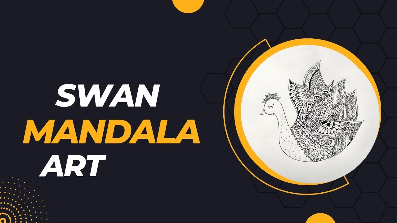swan drawing 🦢🌺🌊| mandala art| simple swan drawing - YouTube