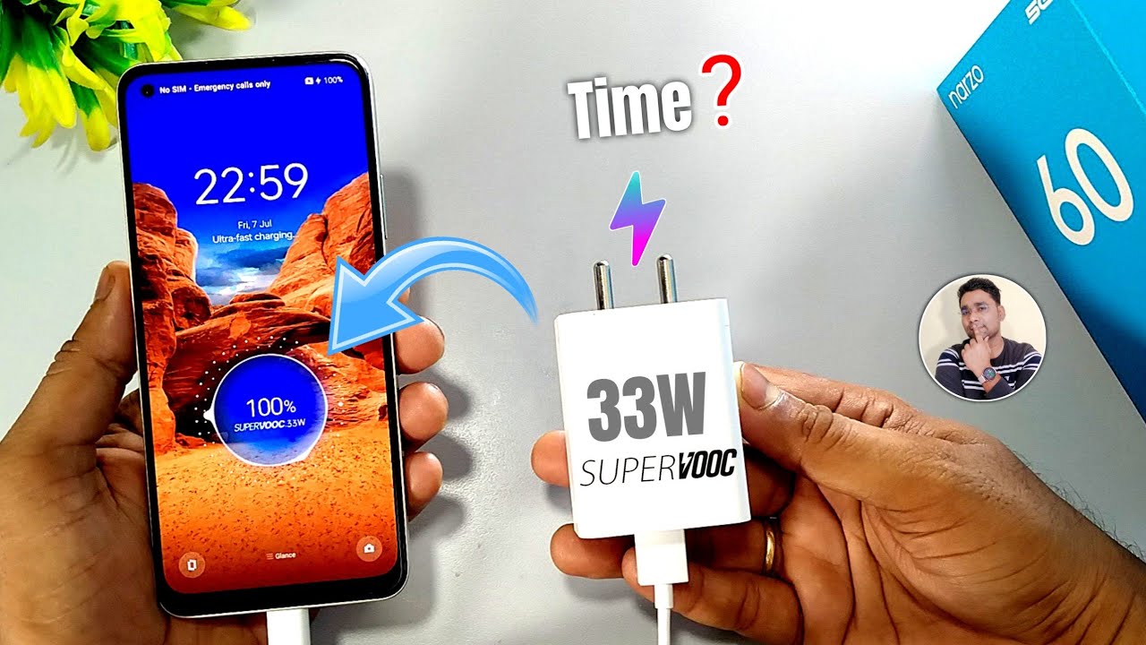 Narzo 60 Charging Test 0 to 100% | Realme 33W SuperVOOC Charging | Atul ...