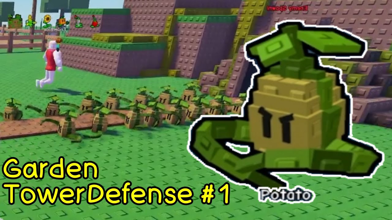How to Play Normal mode using POTATO TOWER in Garden Tower Defense ...