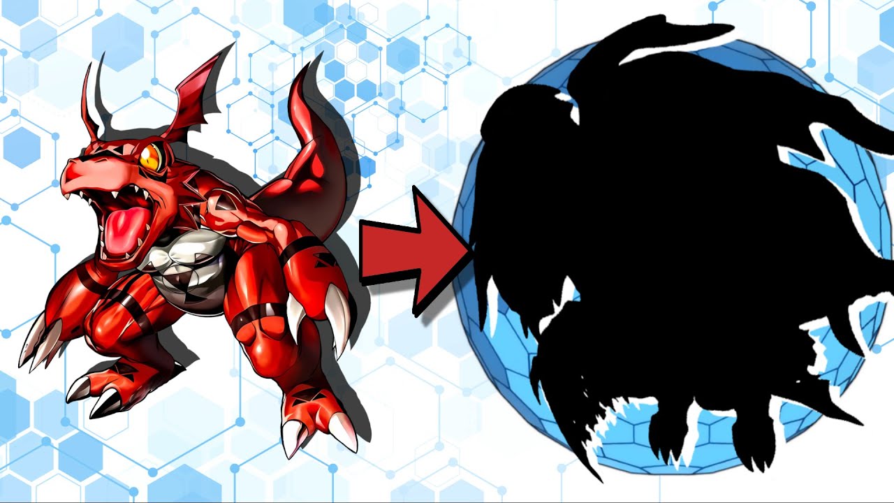 Guilmon FULL DARK Evolution Line! - YouTube