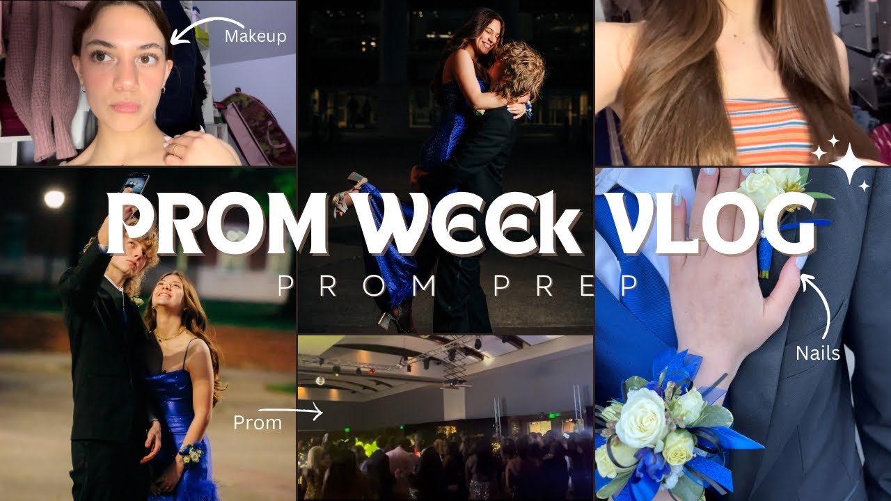 PROM WEEK VLOG!! *PROM PREP* ||2024 (nails + hair + makeup + prom ...