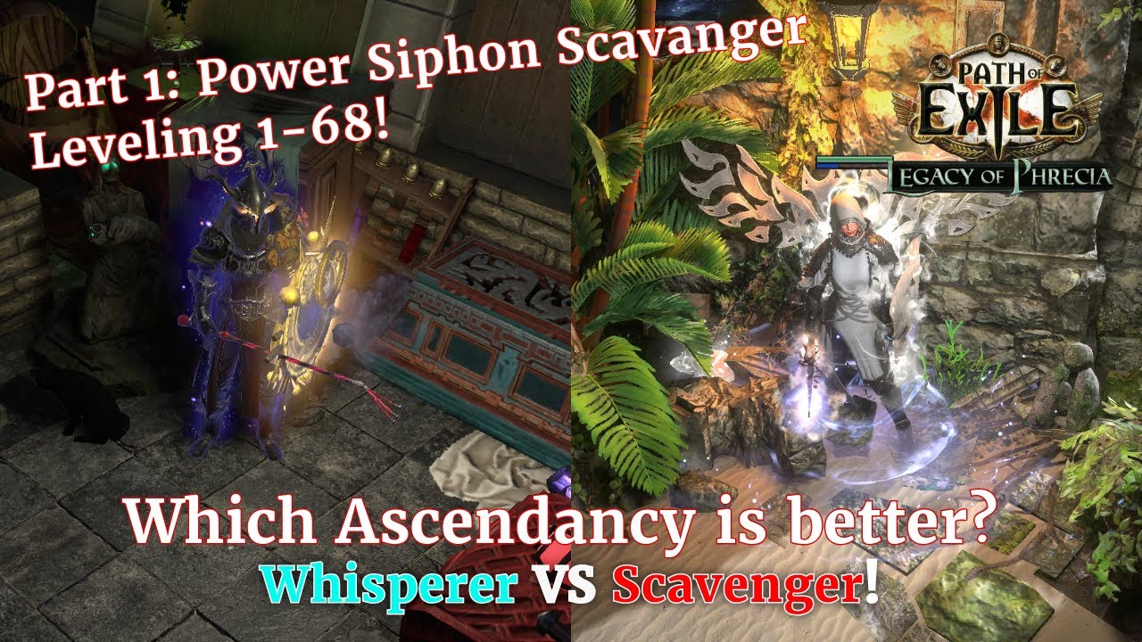 The Best Leveling Build Out There! |PS mines Scavenger Leveling 1-68 ...