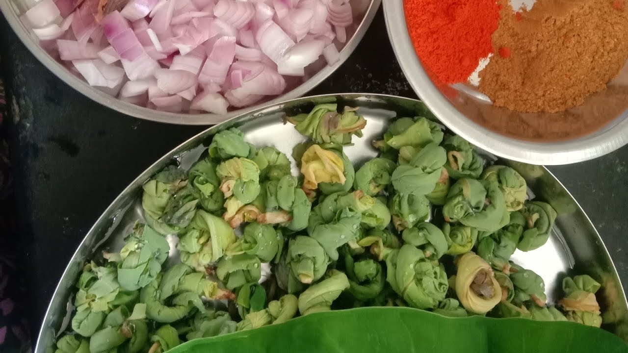 how to do kesavina soppu palya/colocassia palya - YouTube