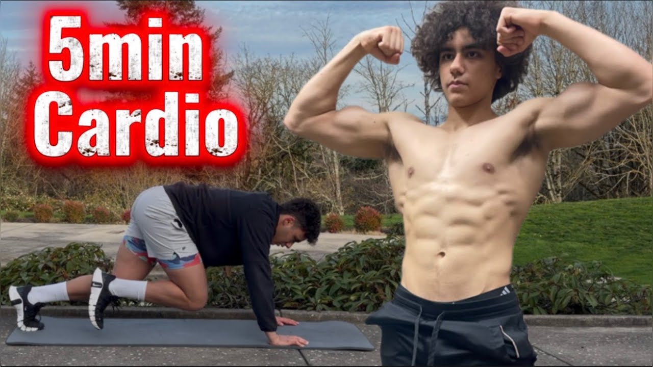 5 Minute Cardio Workout (No Equipment) - YouTube