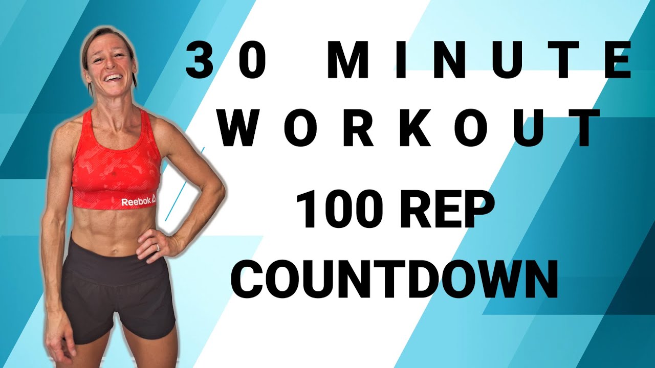30 MINUTE DUMBBELL WORKOUT | 100 REP COUNTDOWN CHALLENGE | AT HOME ...