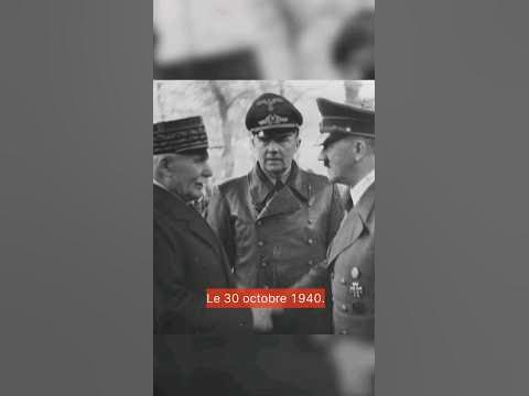 Ce jour dans l'histoire : le 30 octobre 1940 #histoire #france #ww2 ...