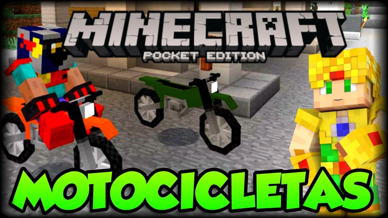 COMO TENER MOTOS EN MINECRAFT PE 1.0.2 - DIRT BIKES ADDON - POCKET ...