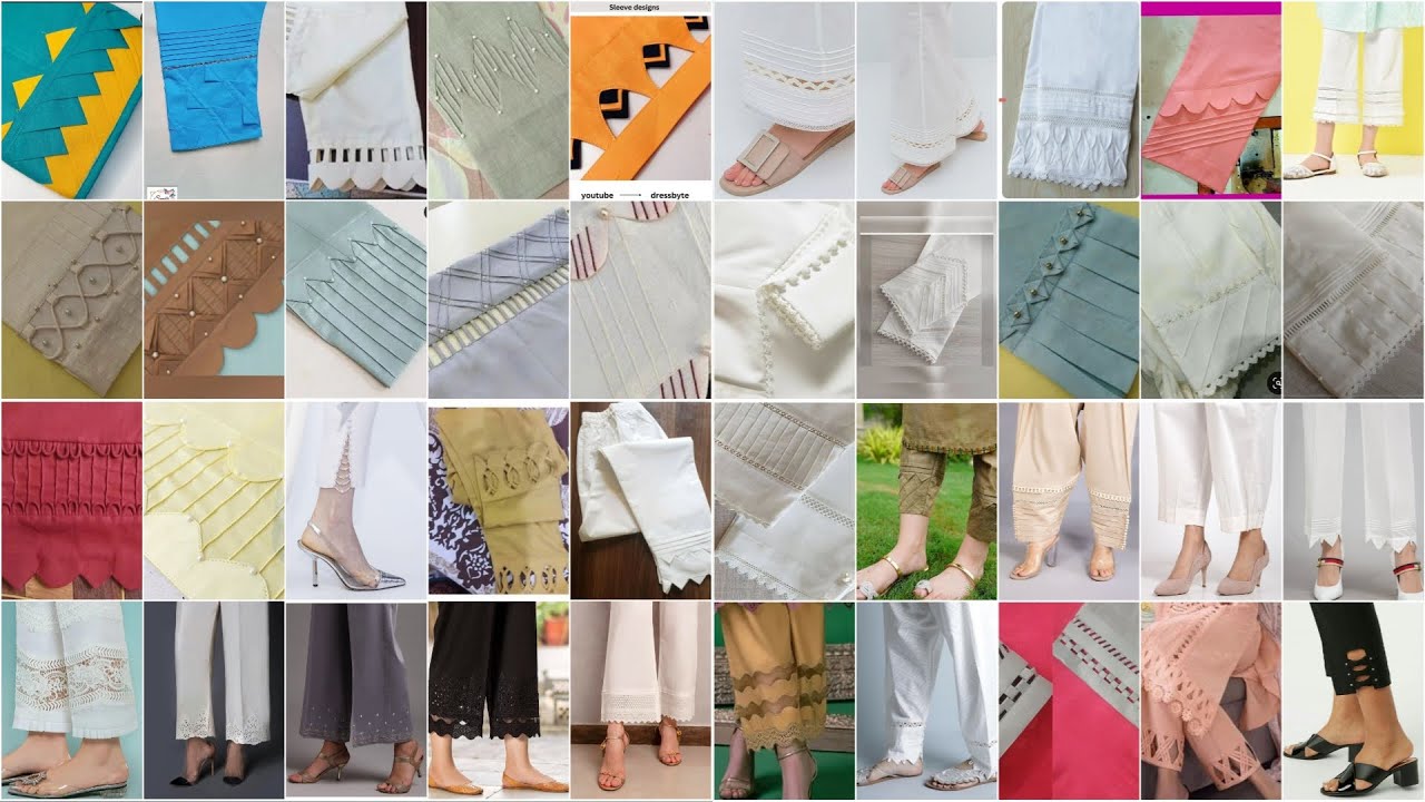 trouser ke design | trouser design | plazo design - YouTube