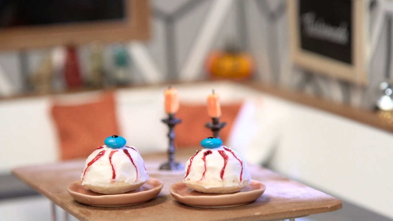 Tiny Eyeball Cake Was Made For Halloween | Tiny Kitchen - YouTube