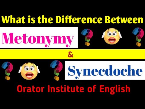 Difference Between Metonymy and Synecdoche - YouTube