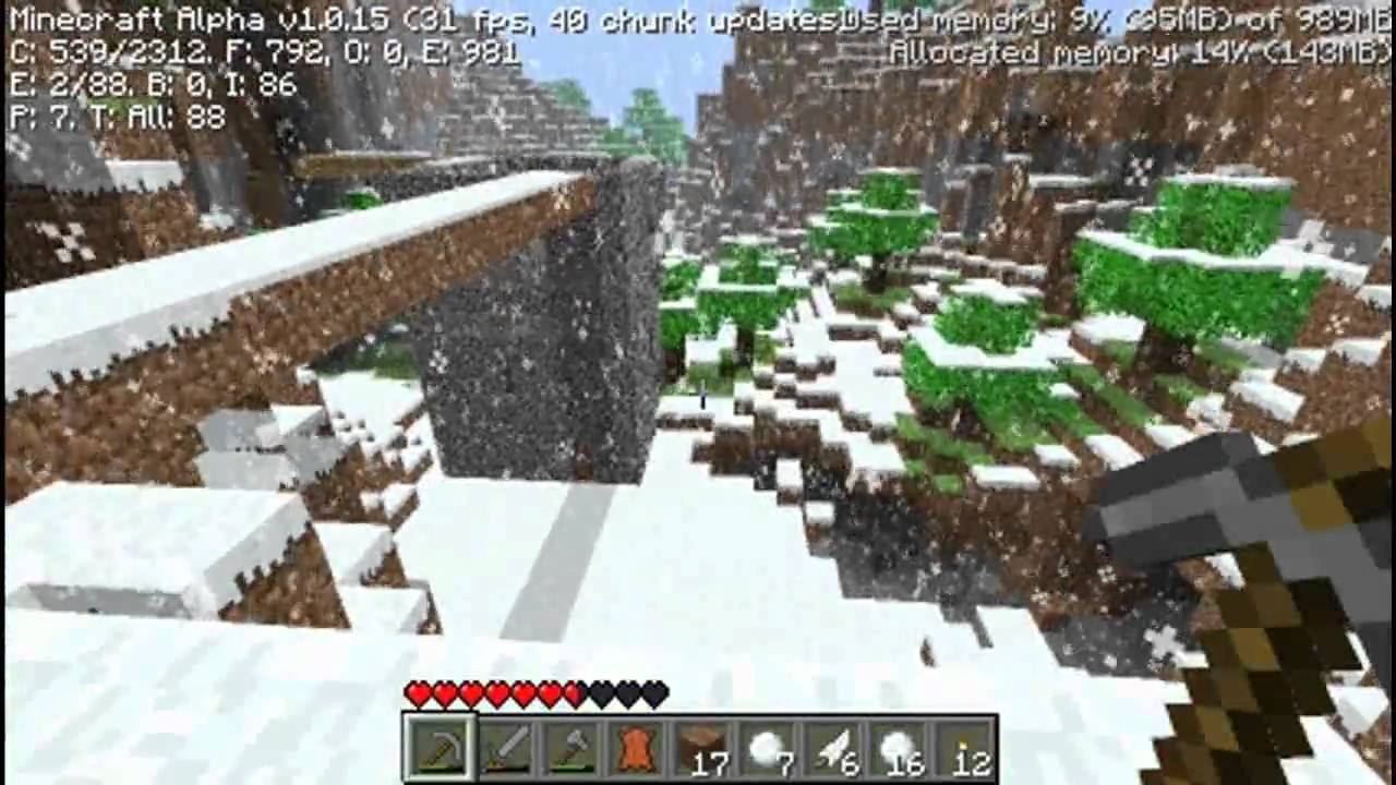 MineCraft Gameplay 2010 - YouTube