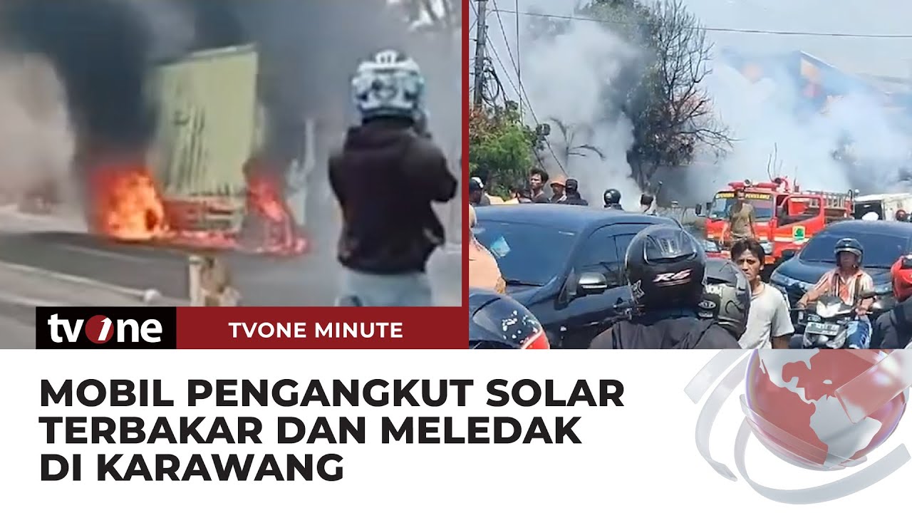 Mobil Bermuatan Solar Terbakar di Karawang Sebabkan Kemacetan Panjang ...