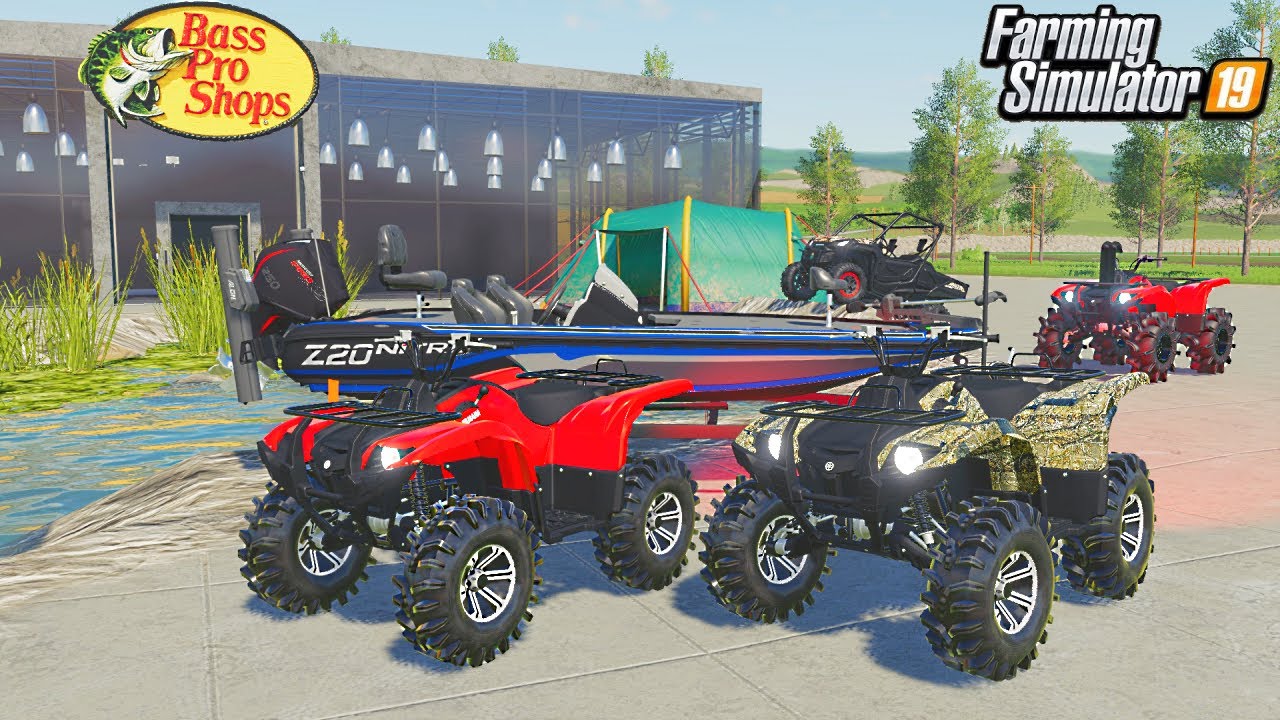 BUILDING BASS PRO SHOPS! (LUXURY ATV'S & BOATS) | FARMING SIMULATOR ...