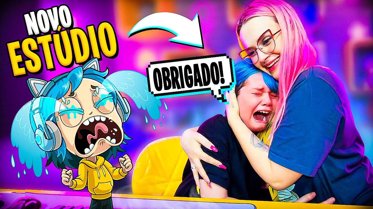 REAÇÃO DO ALEC VENDO O NOVO ESTÚDIO DE GRAVAÇÕES 🎮 Será Que ele GOSTOU ...