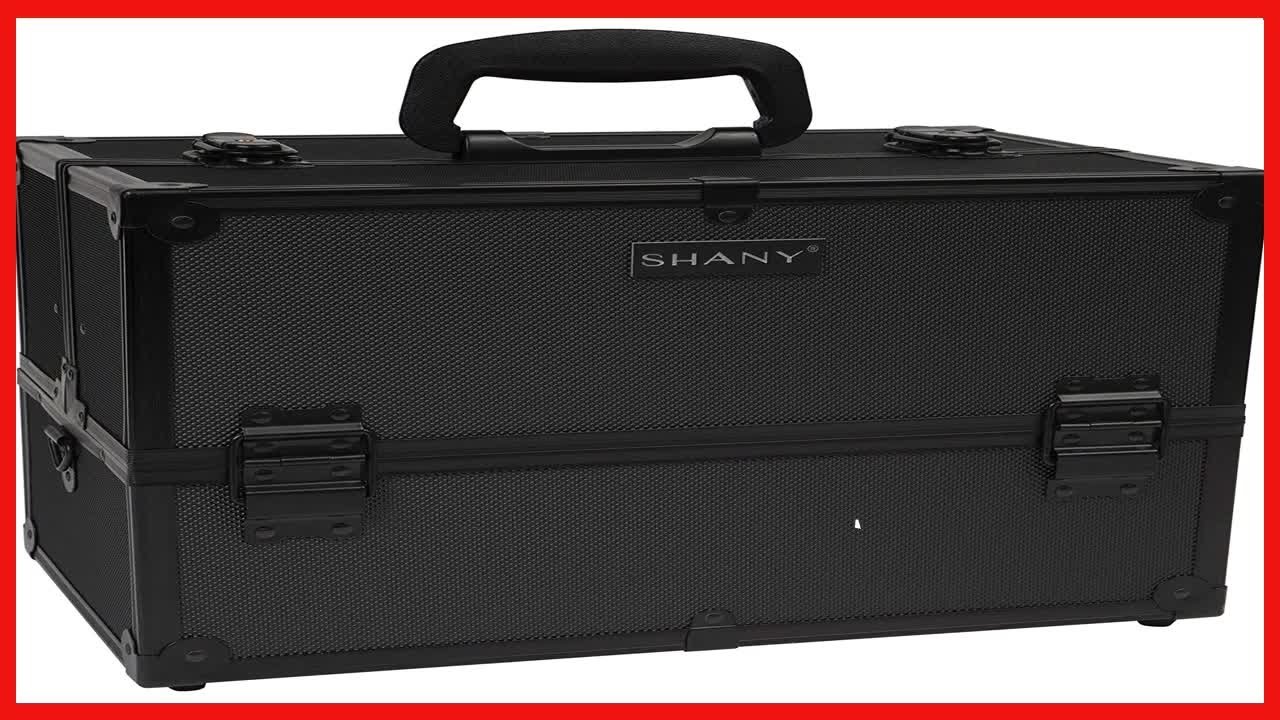 SHANY Essential Pro Makeup Train Case with Shoulder Strap and Locks ...