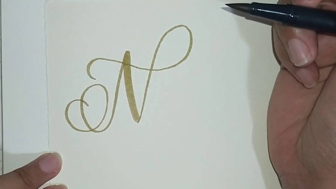 March hand lettering calligraphy - YouTube