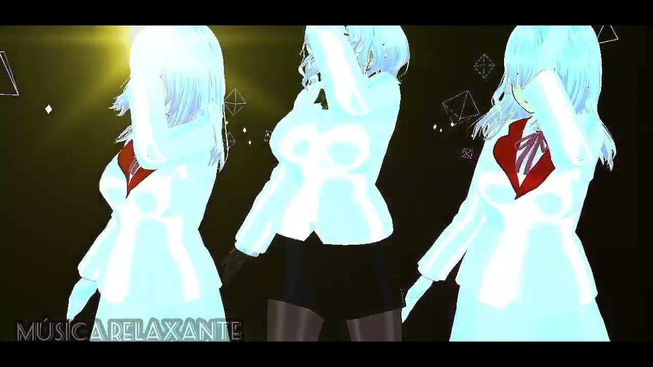 MMD# Vroid personagem # Música Relaxante 2025# animação 3D Vocaloid ...