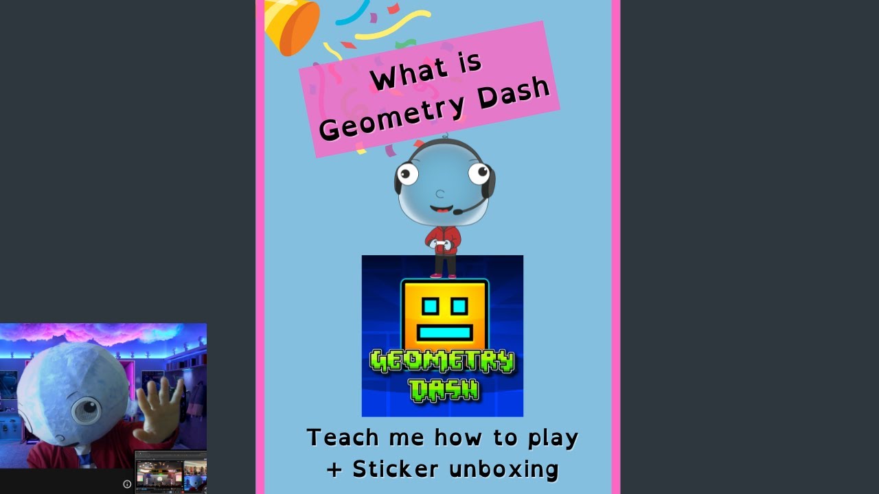🔴 Geometry Dash | Teach Me How to Play | Plus Sticker Unboxing | BHB is ...