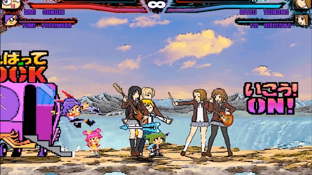 Mugen : Ami, Yumi, Julie & Yoma vs K-on : Ritsu, Yui, Mio & Mugi ...