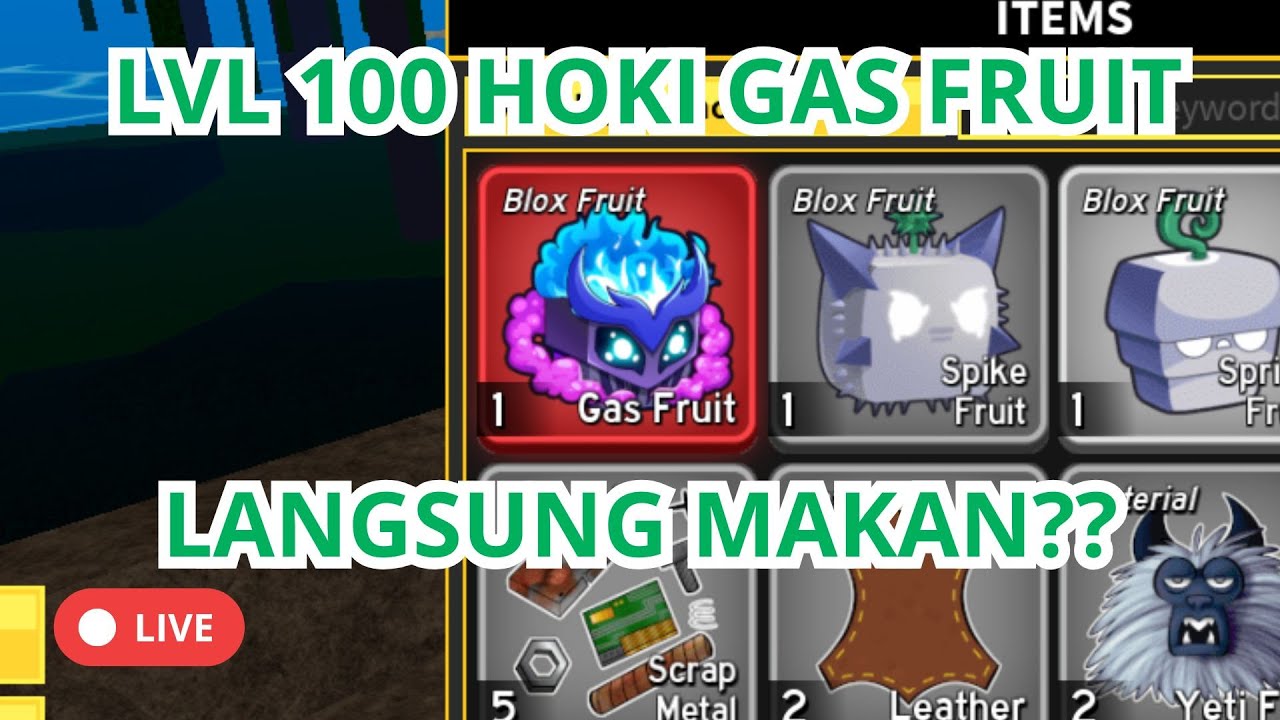 🔴 AKU SIPALING GAS FRUITS!! FOKUS MENINGKATKAN LEVEL DAN MASTERY DI ...