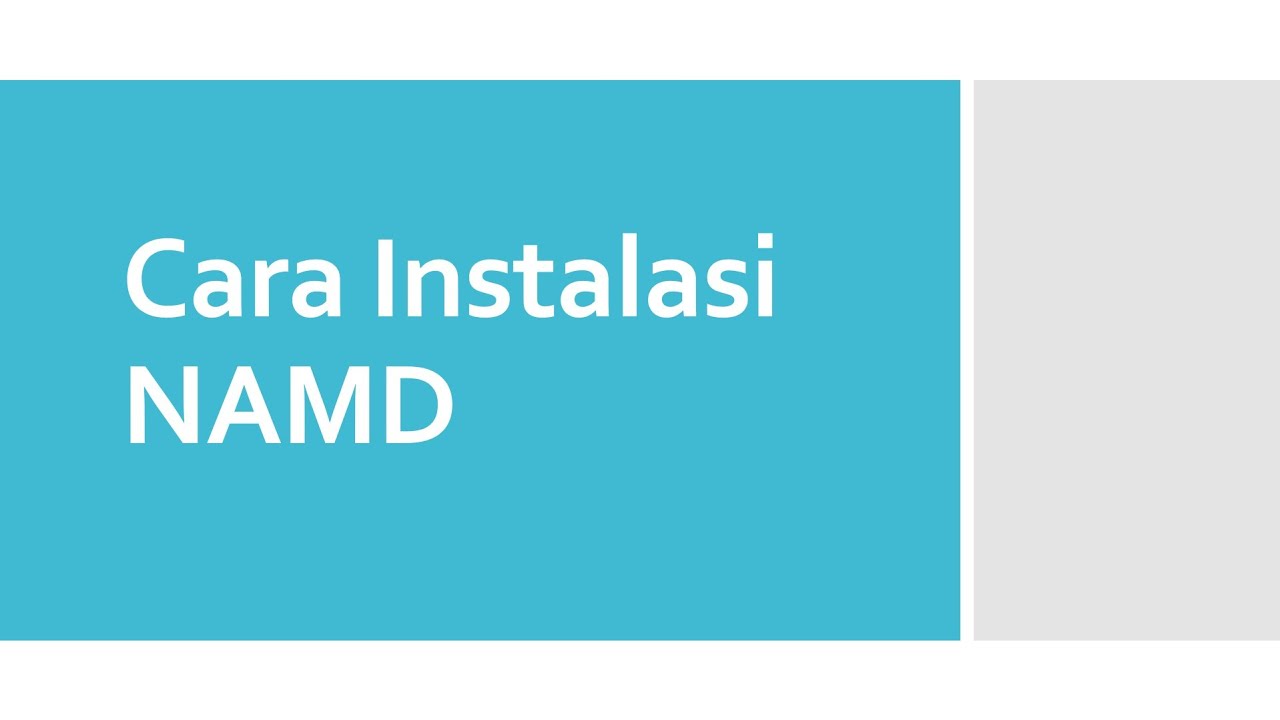 Cara Instalasi Nanoscale Molecular Dynamics (NAMD) | Step Installation ...