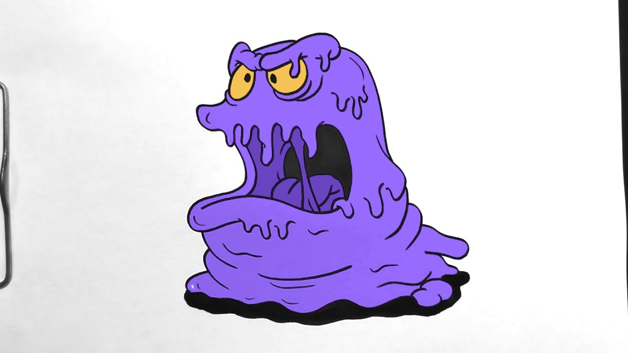How to Draw MONSTER SLIME - YouTube