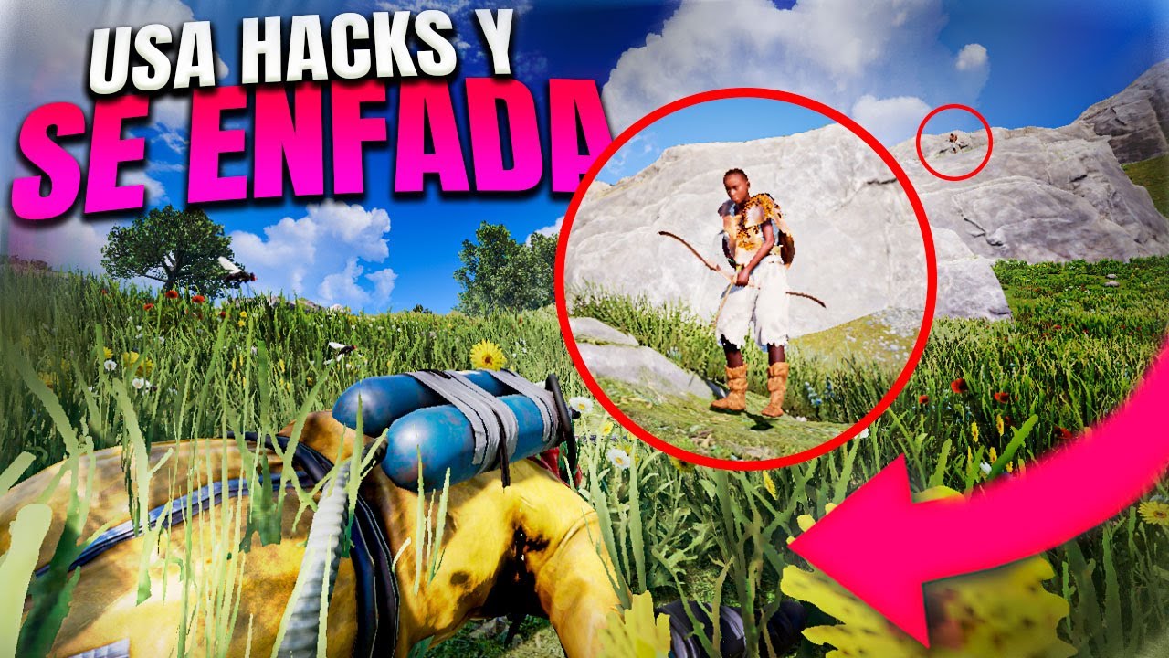 Usa HACKS y se ENFADA conmigo - RUST - Gameplay español - YouTube