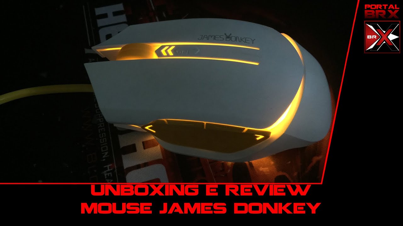 Unboxing e Review Mouse James Donkey By Banggood & BRX - YouTube