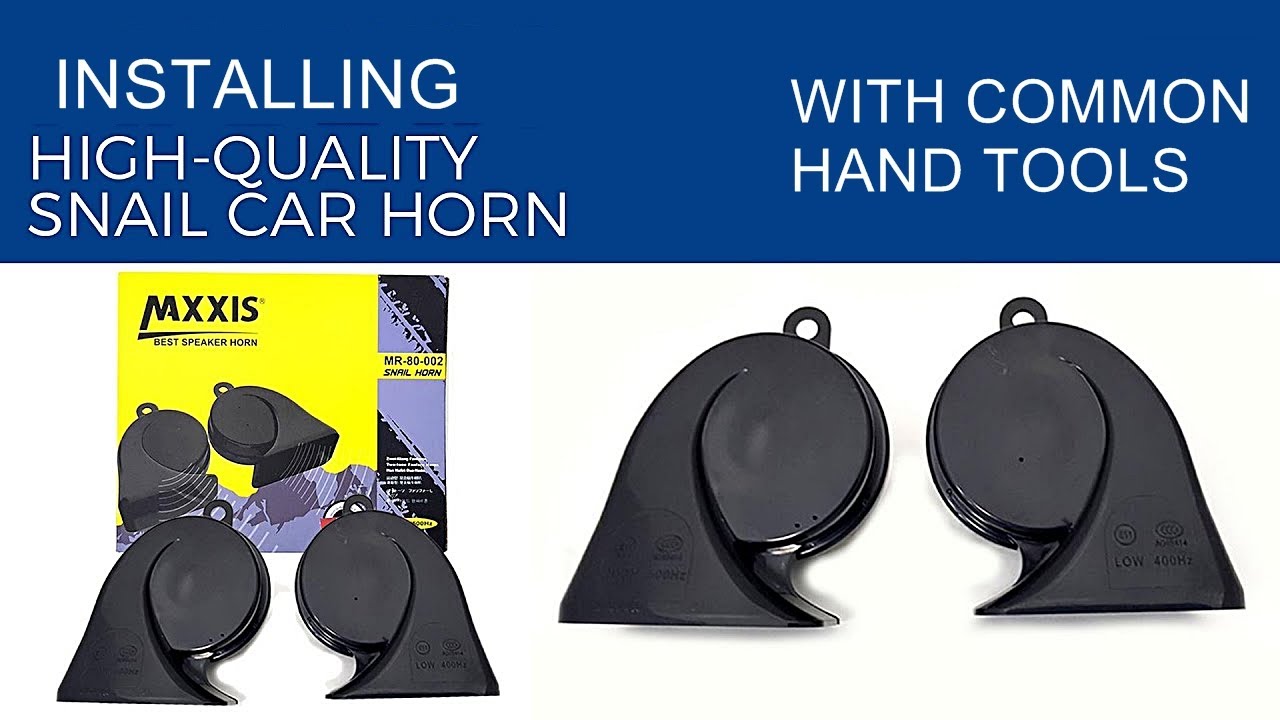 How to install snail horn (Audi/Accord type) in your car - YouTube