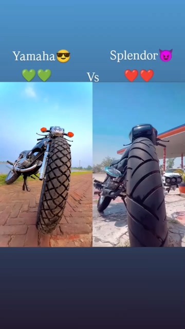 yahama😎 vs splendor 😈 #splendor #yamaha #modified #viralreels - YouTube
