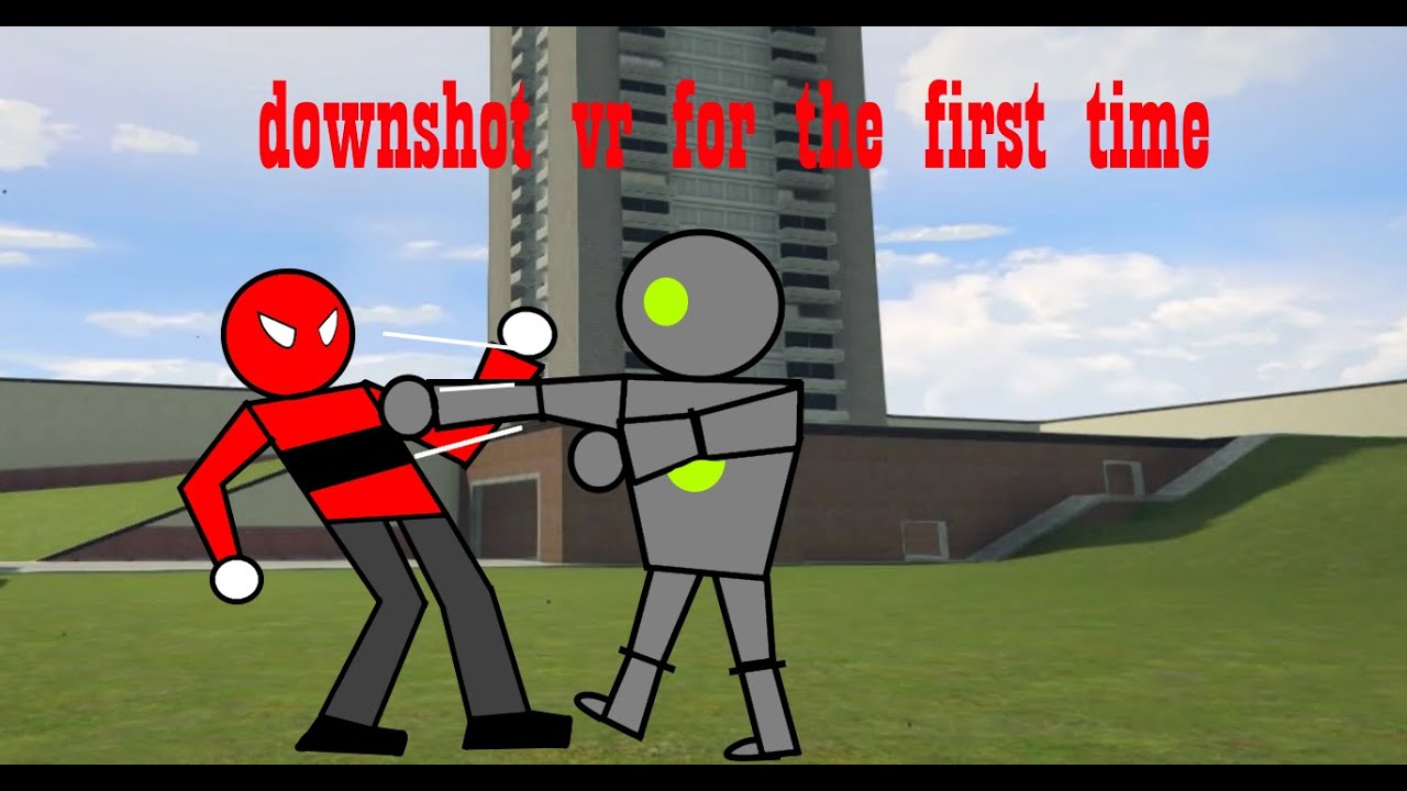 my first time playing downshot vr - YouTube