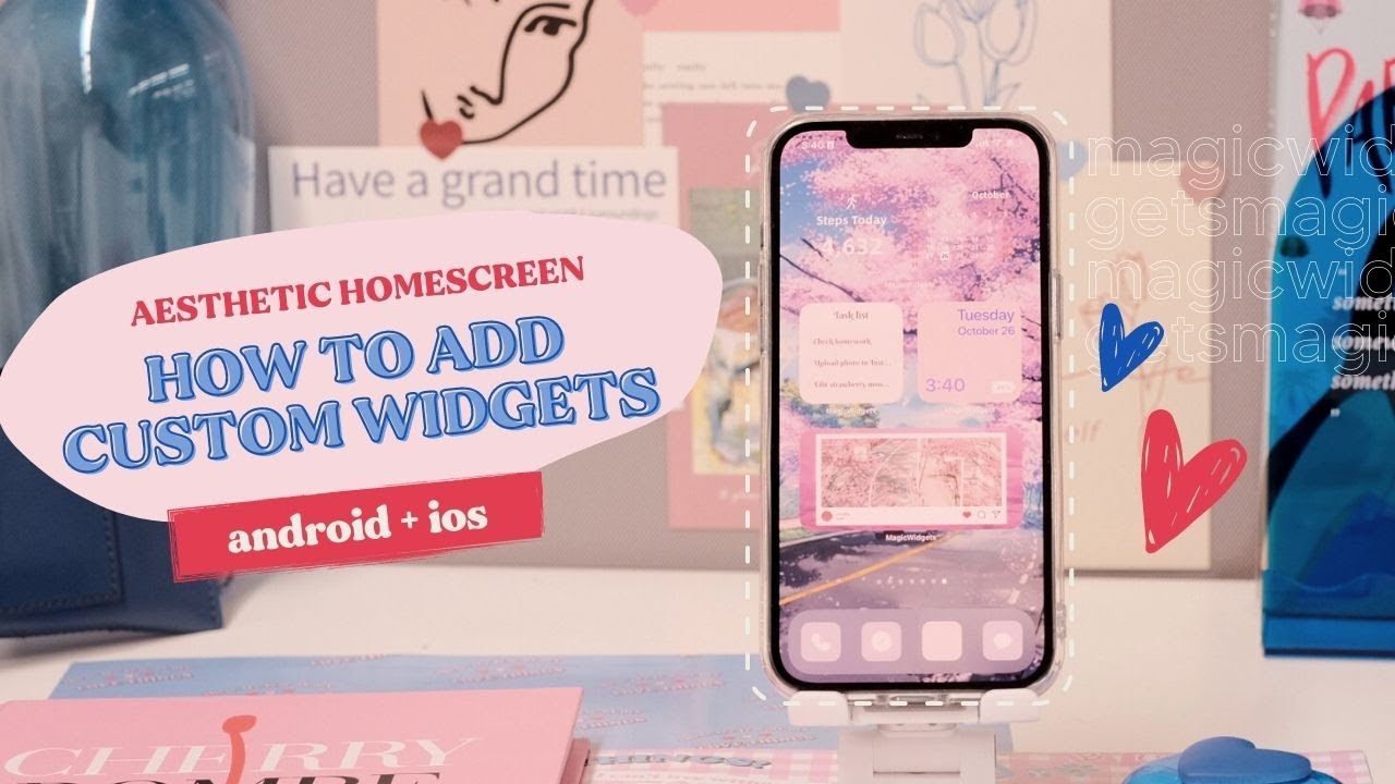 how to add custom widgets, transparent widgets, and photo widgets ...